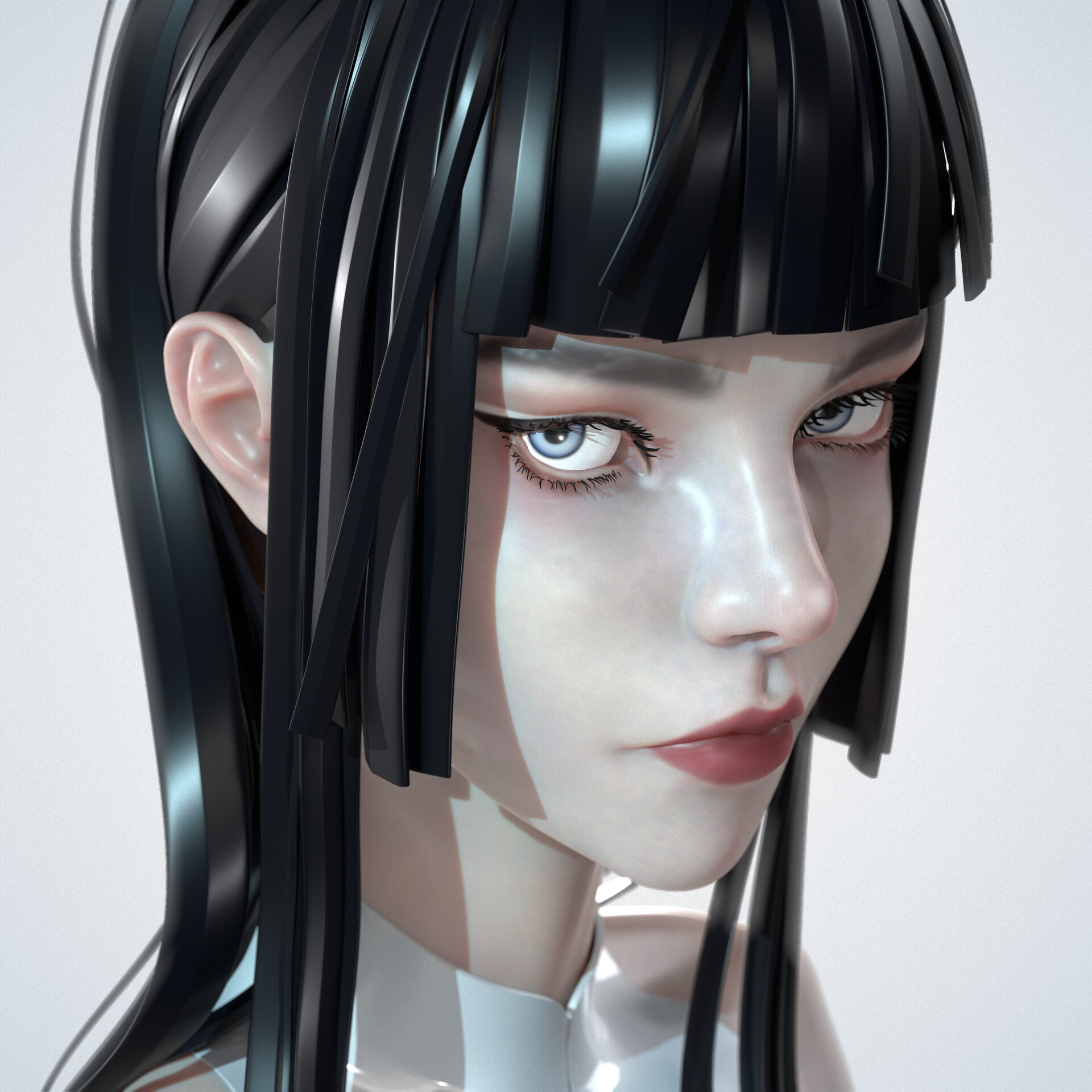 ArtStation - stylized girl portrait