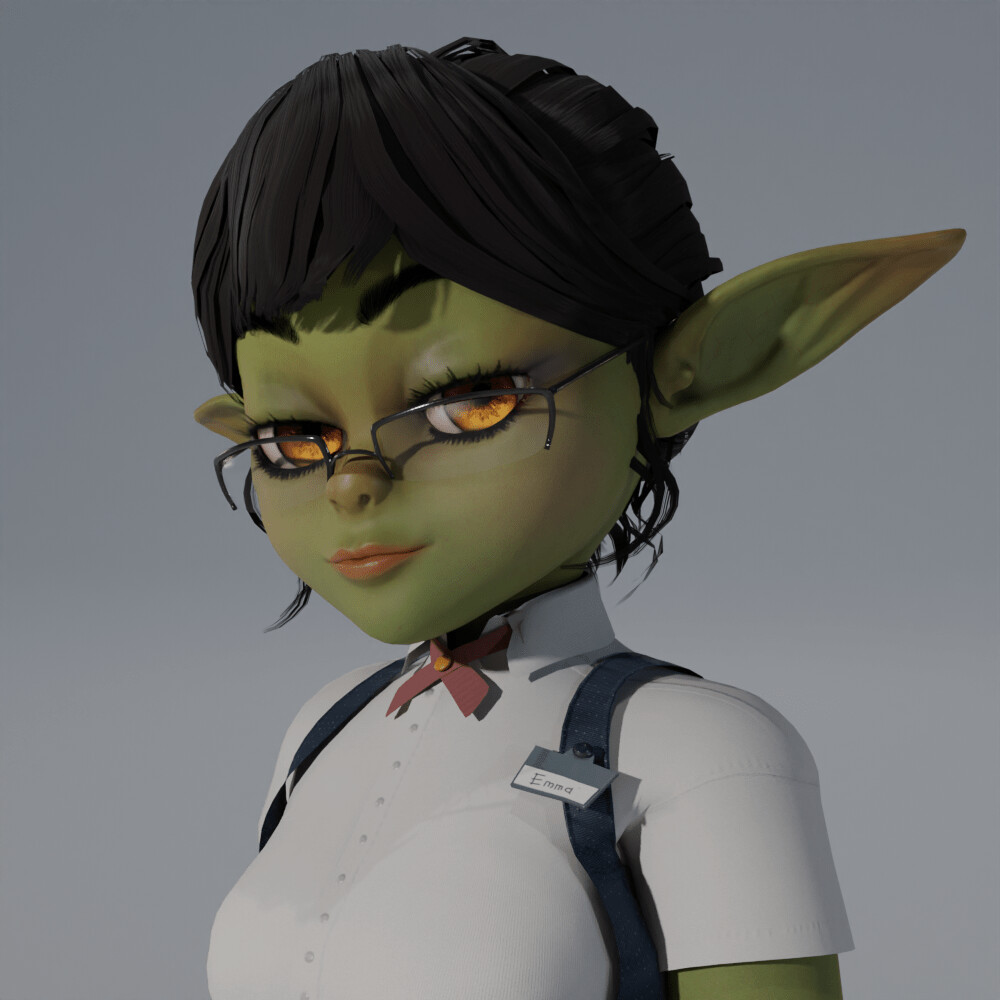 ArtStation - Office Female Goblin (OC)
