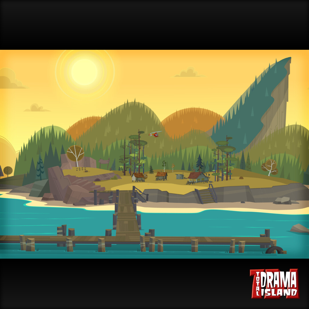 ArtStation - Total Drama Island (Beginning of Intro)