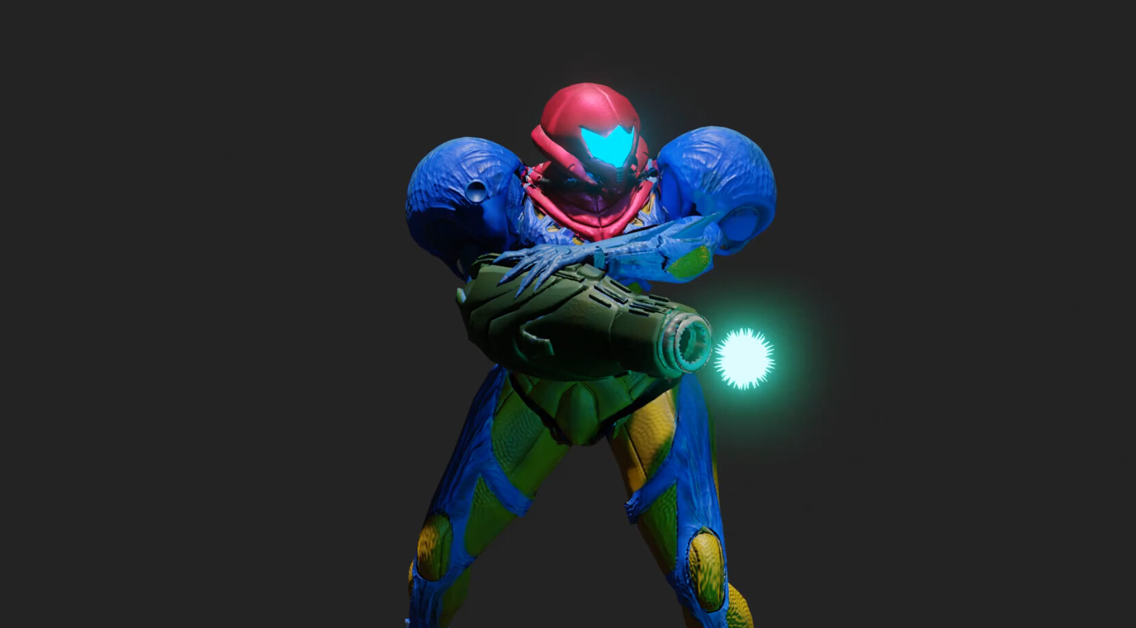 ArtStation - Samus vs Alpha metroid