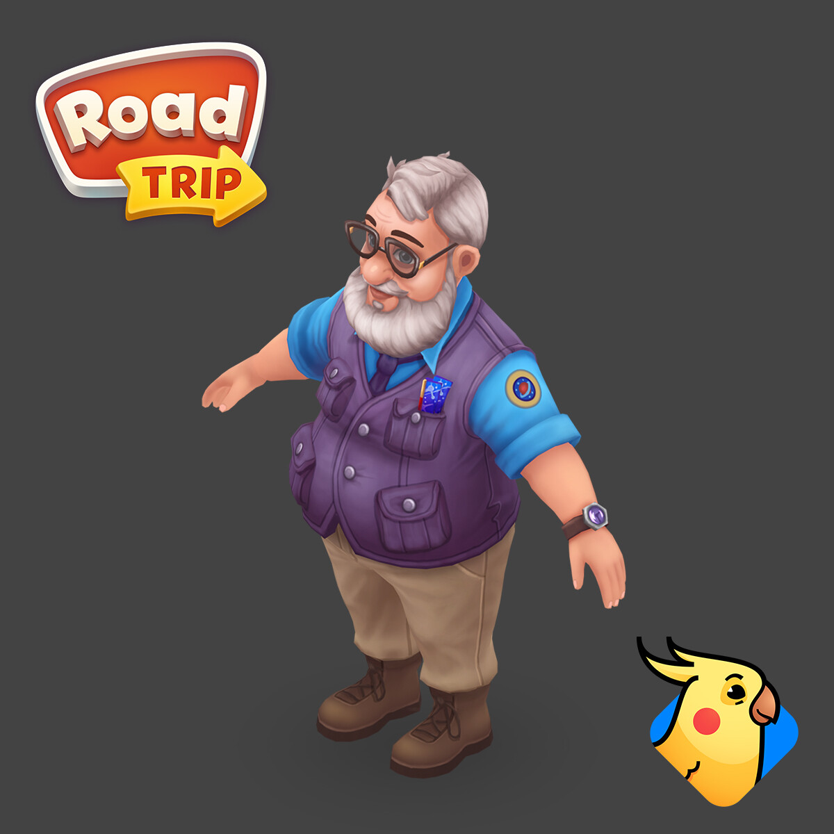 ArtStation - Ryan - character of Road Trip