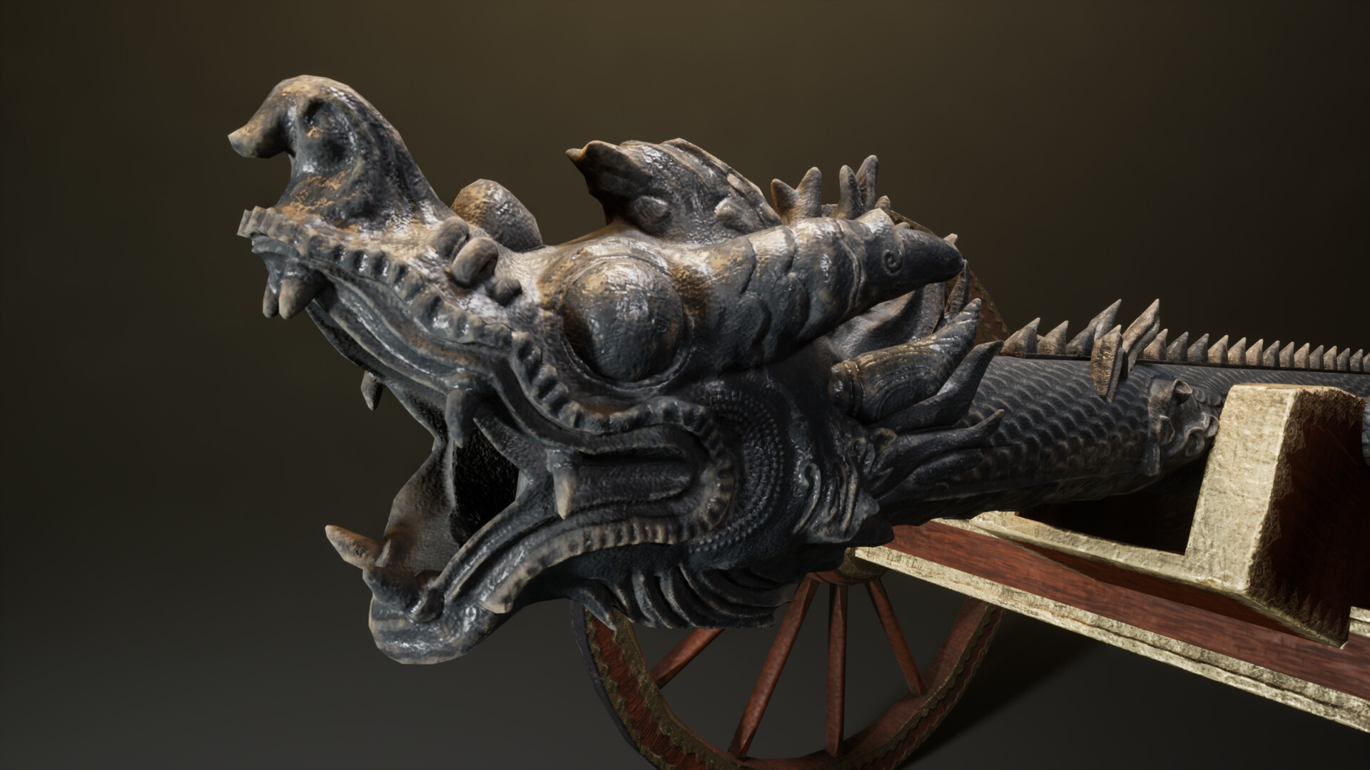 ArtStation - Burmese Bronze Dragon Cannon