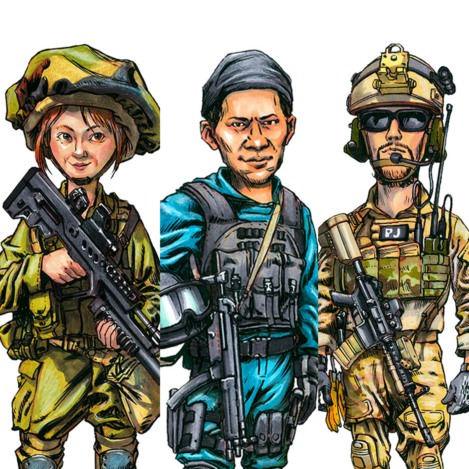 ArtStation - sketches of military figures 02