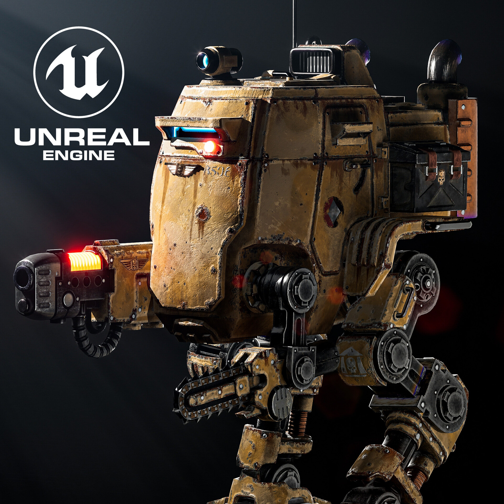 ArtStation - Sentinel from warhammer 40k