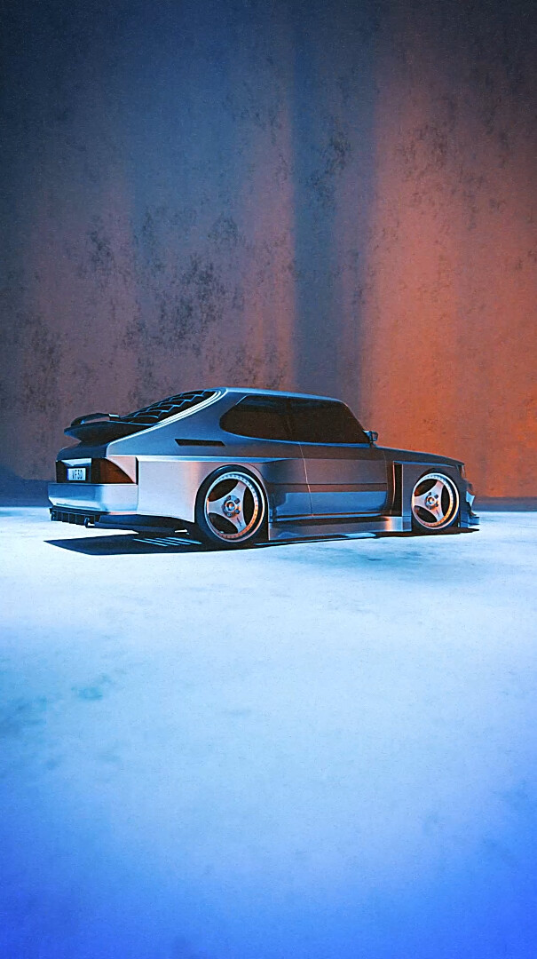 ArtStation - Saab 900 Animation