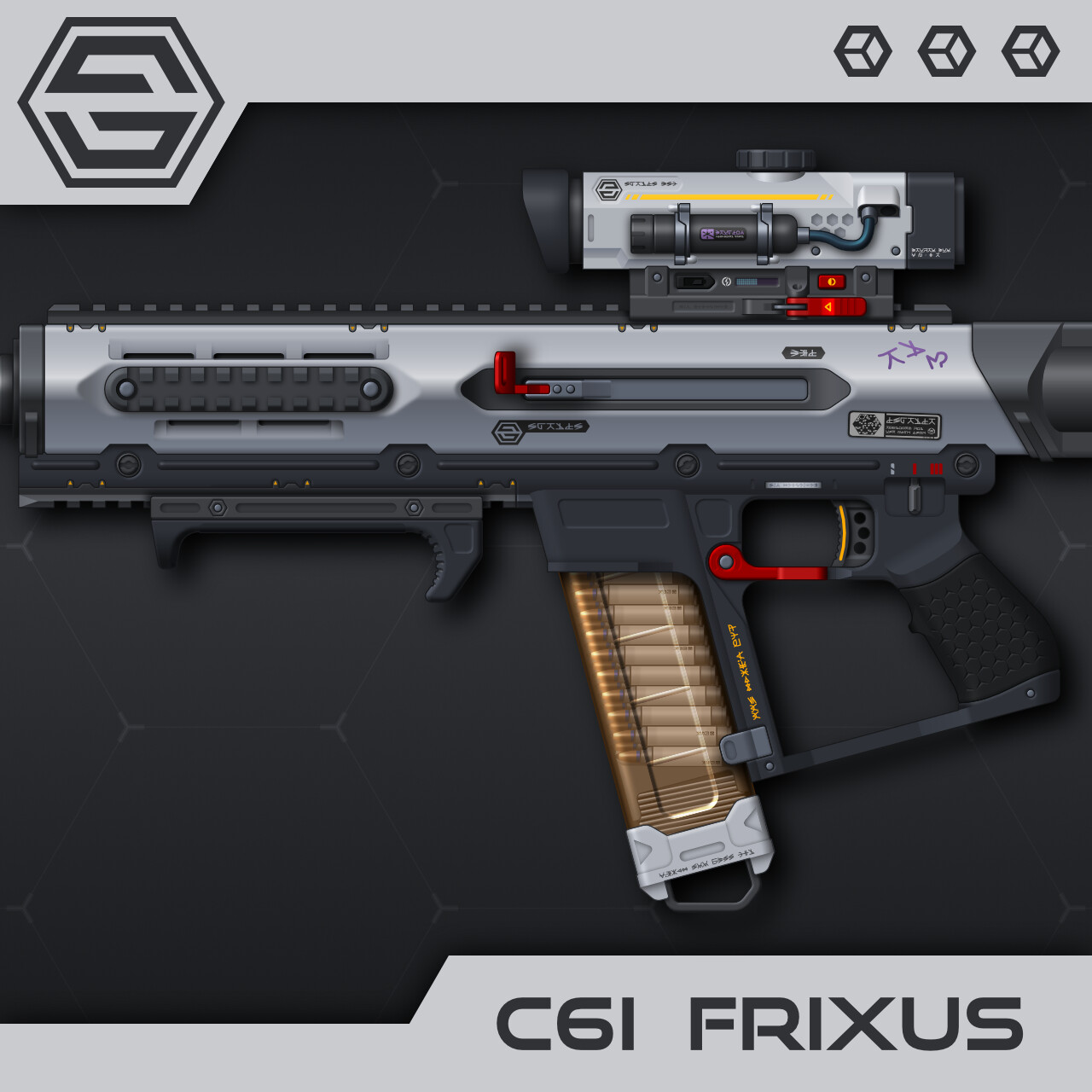 ArtStation - C6I "Frixus" Assault Rifle