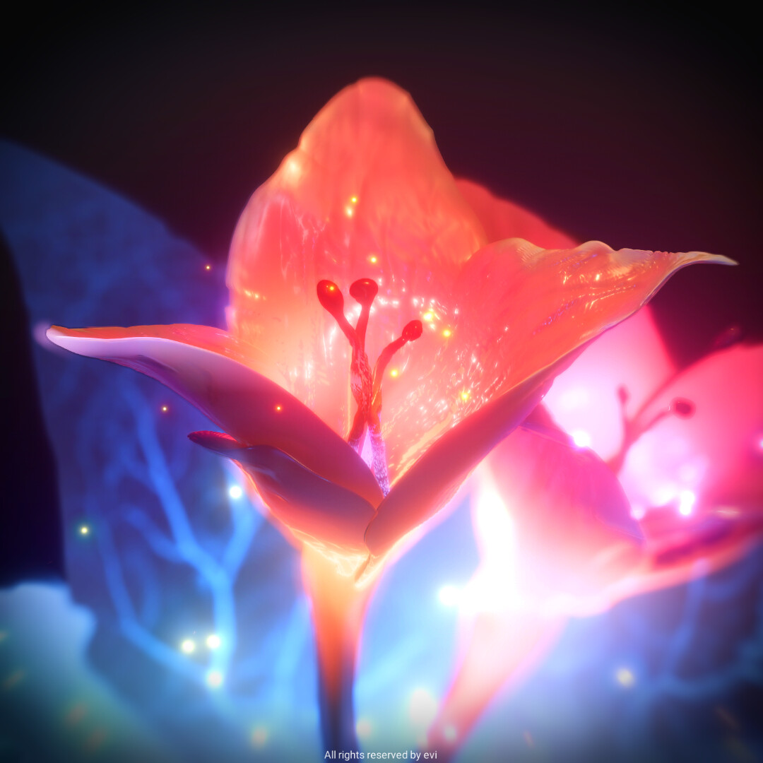 ArtStation - Luminous Blossom: The Essence of Light