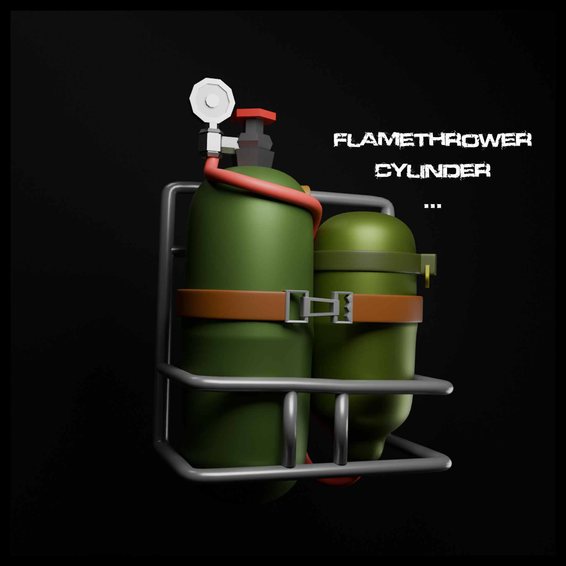 ArtStation - Flamethrower Cylinder