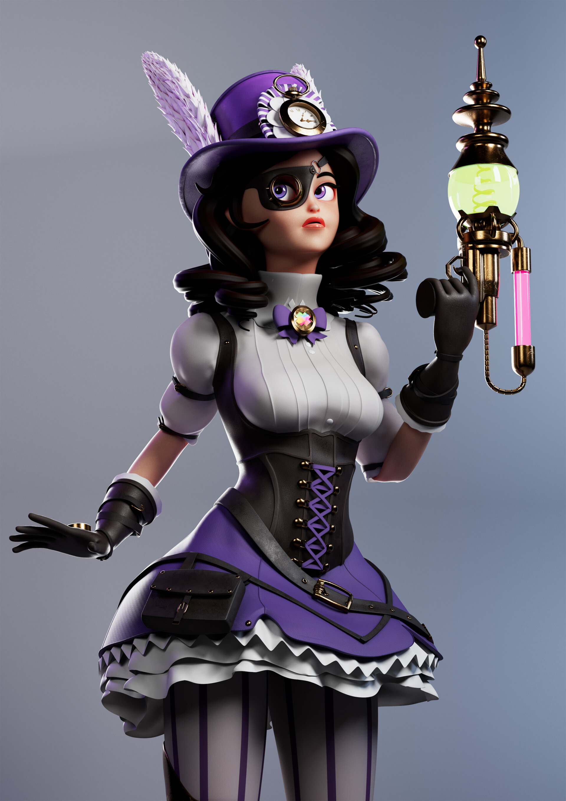 ArtStation - Steampunk Girl Stylized