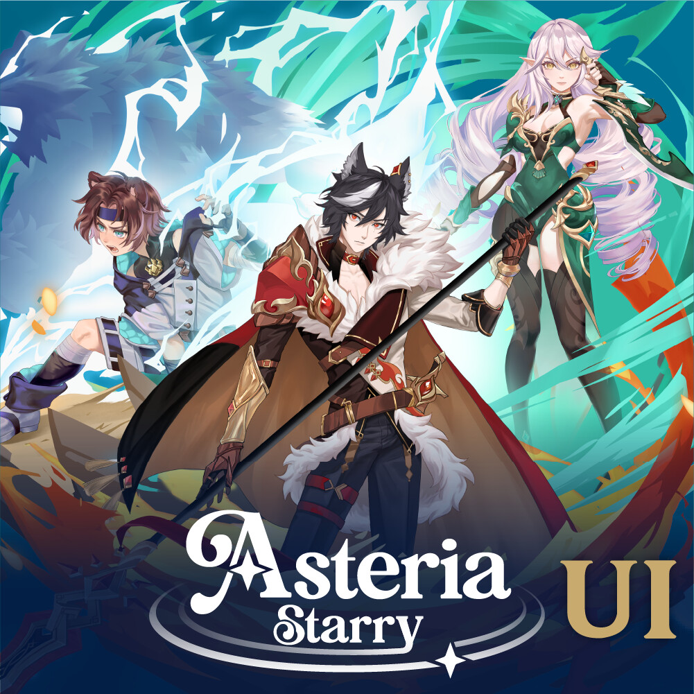ArtStation - Gacha game UI - Asteria Starry Game Project