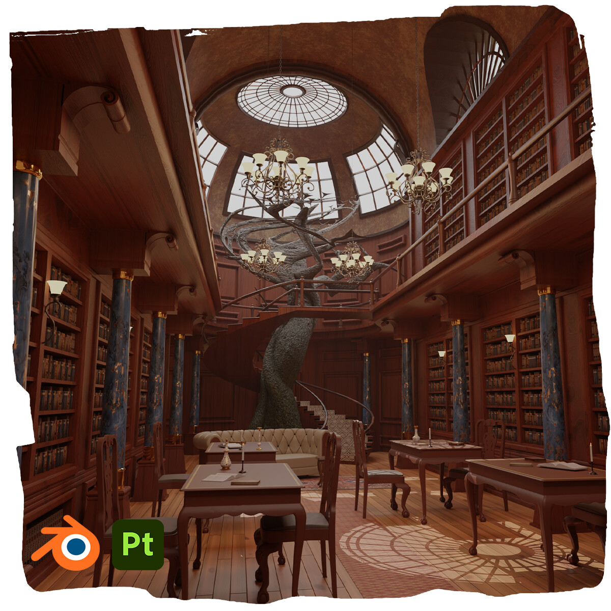 ArtStation - 3D Environment Showreel - Fantasy Library