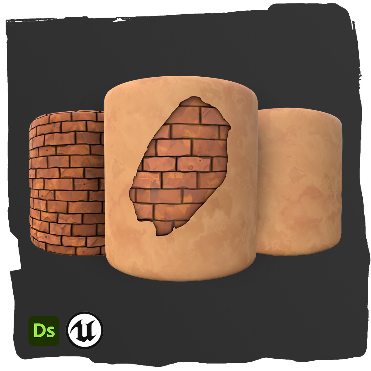 ArtStation - Stylizer Brick & Plaster