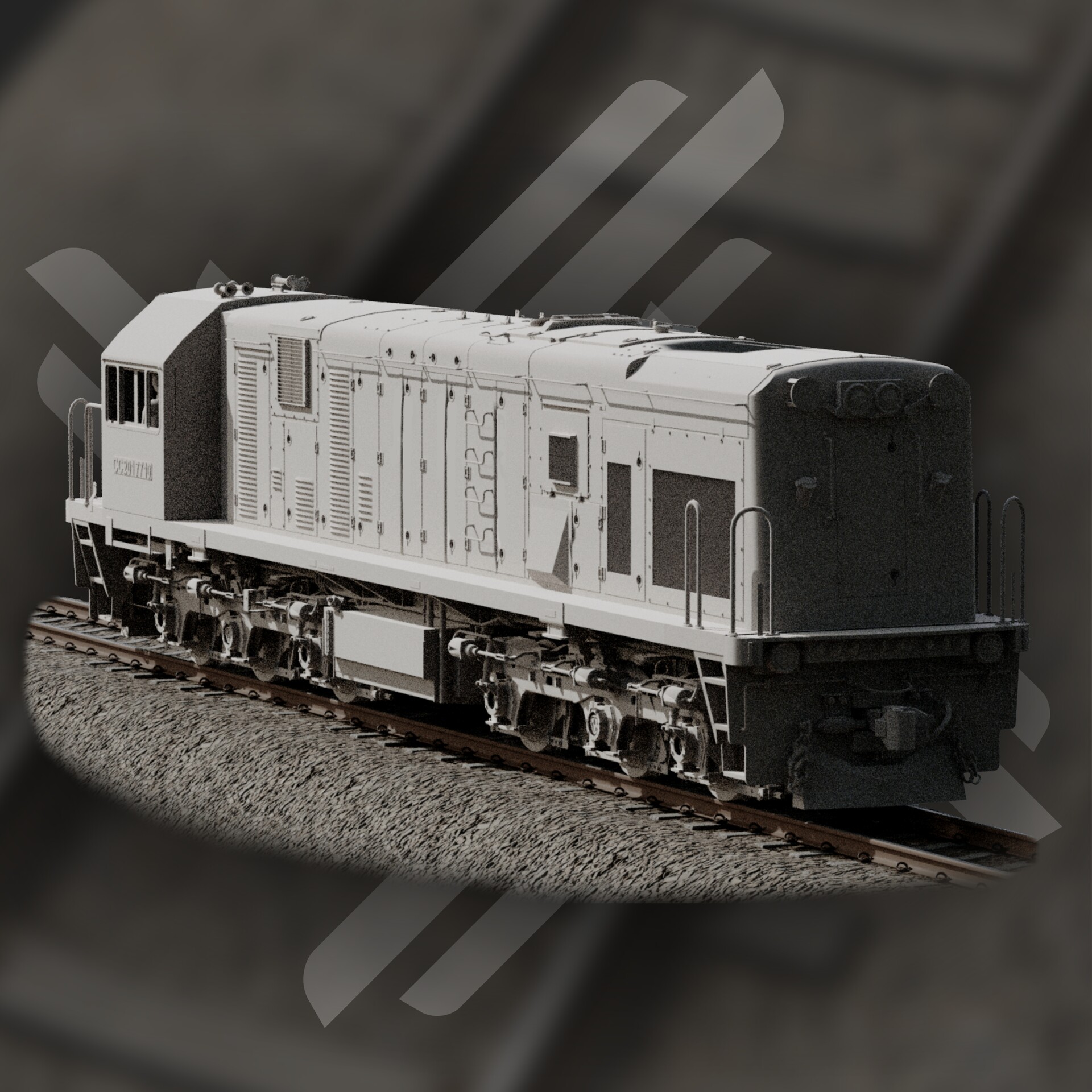 ArtStation - 3D Model CC 201 Locomotive