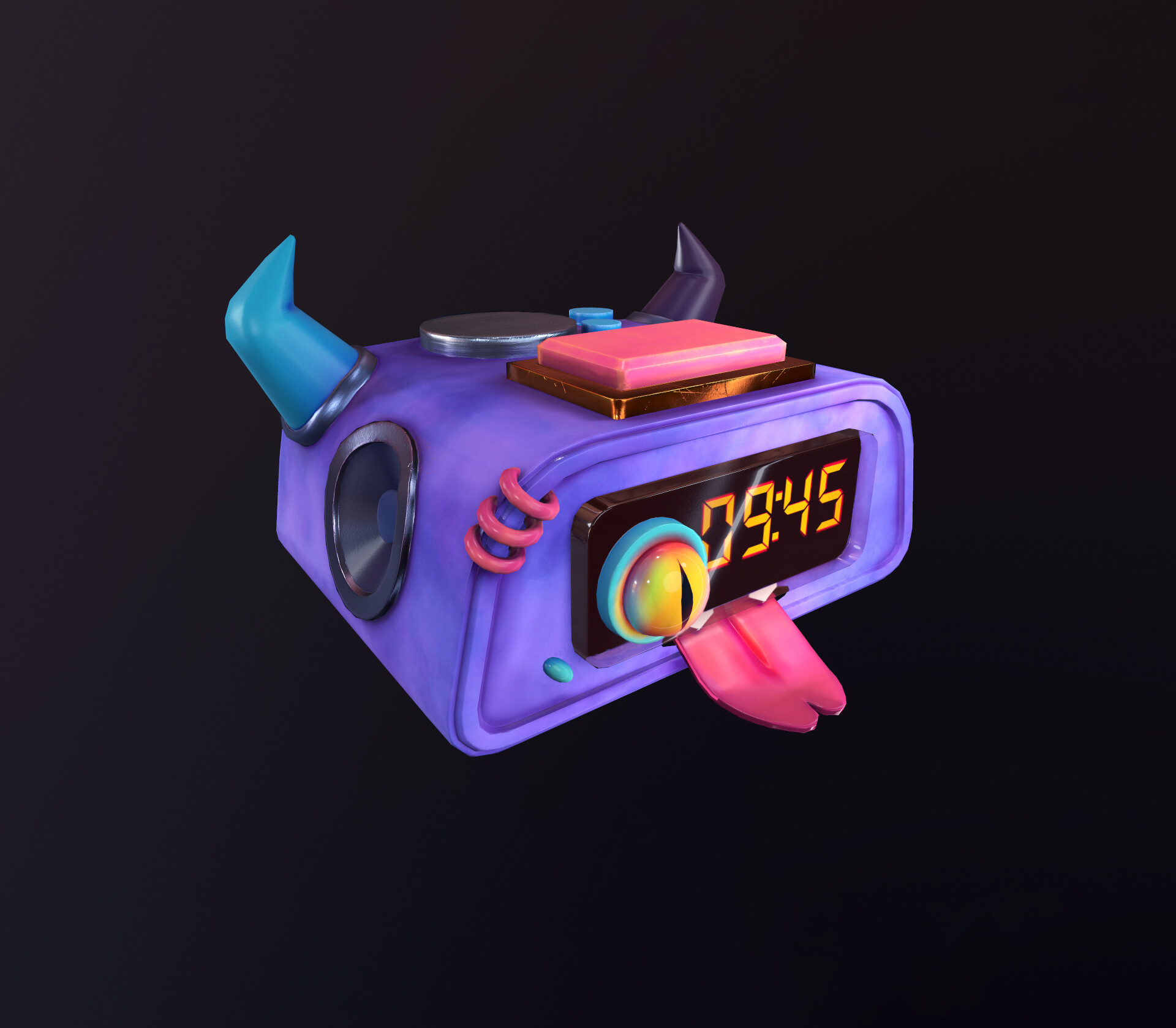 ArtStation - Monster Clock - Game ready