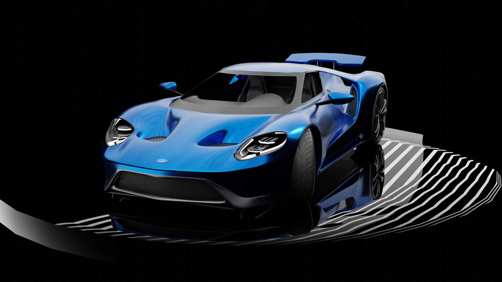 ArtStation - Ford GT 2016 3D Model