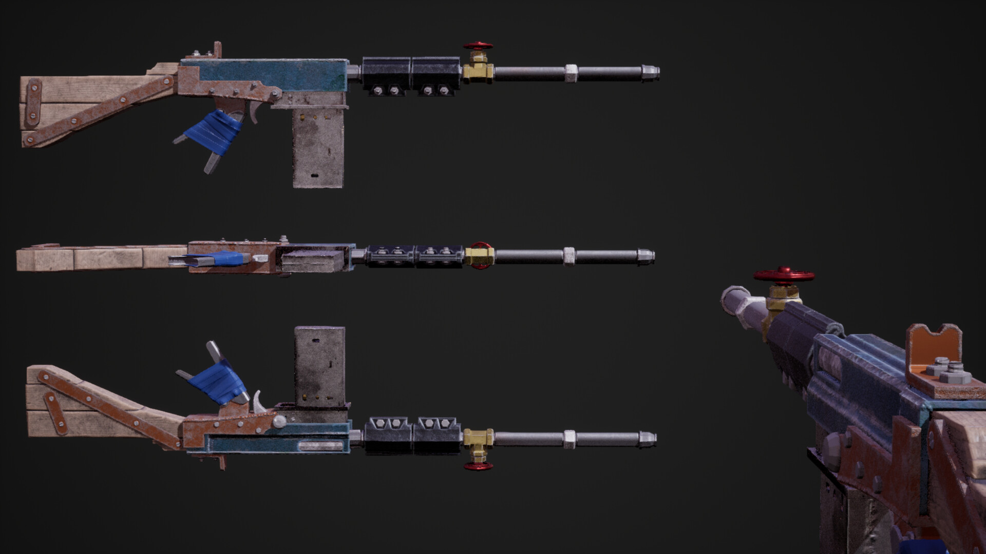 Joseph Graham - Modular weapon Kit for Otherworld - Pipe-Rifle