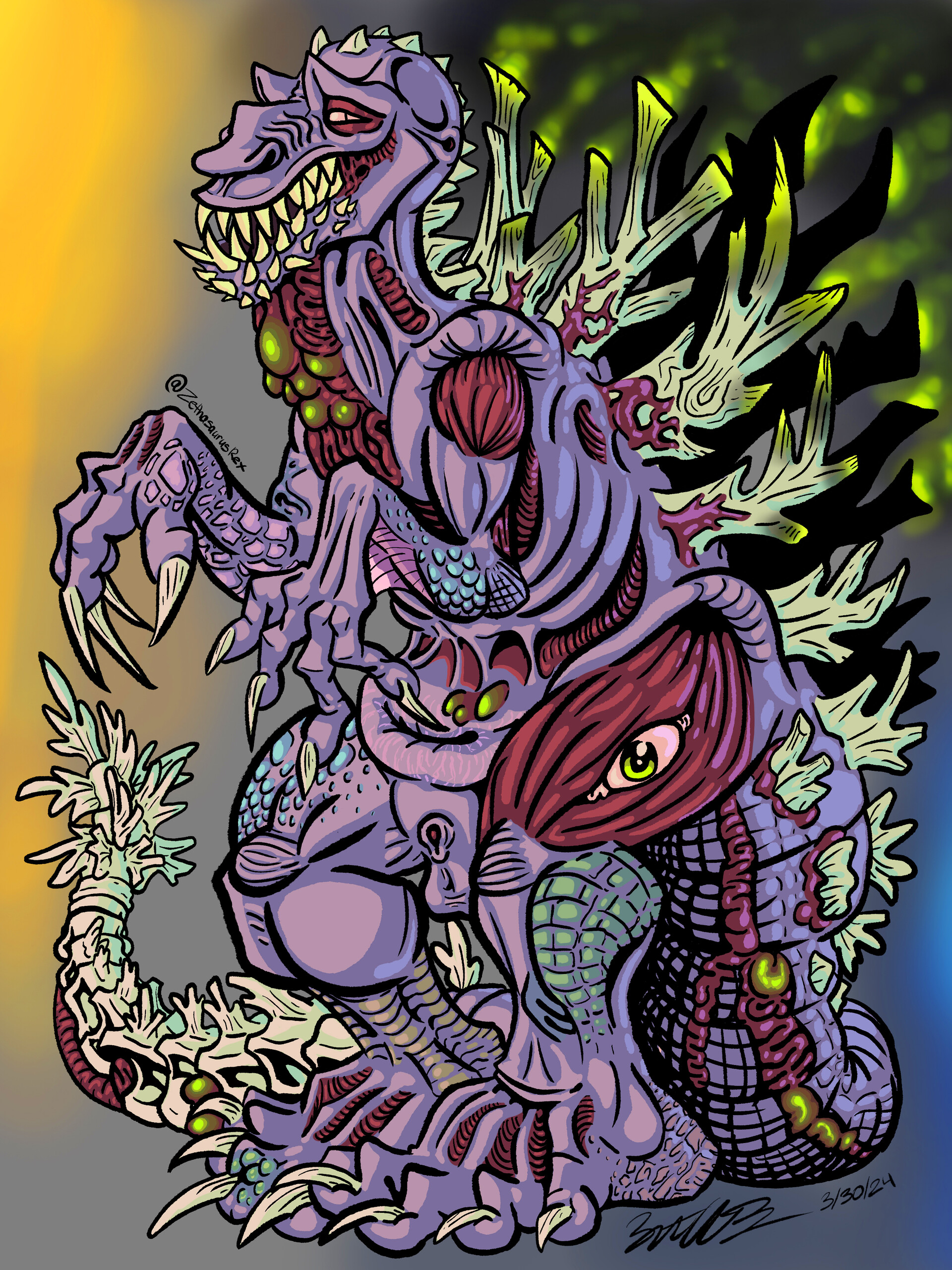 ArtStation - Horror Godzilla Design