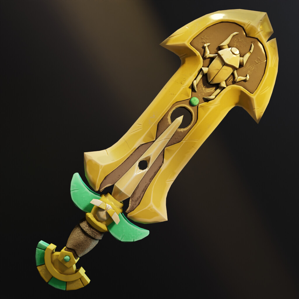 ArtStation - André Kent's "Desert Scream" Sword