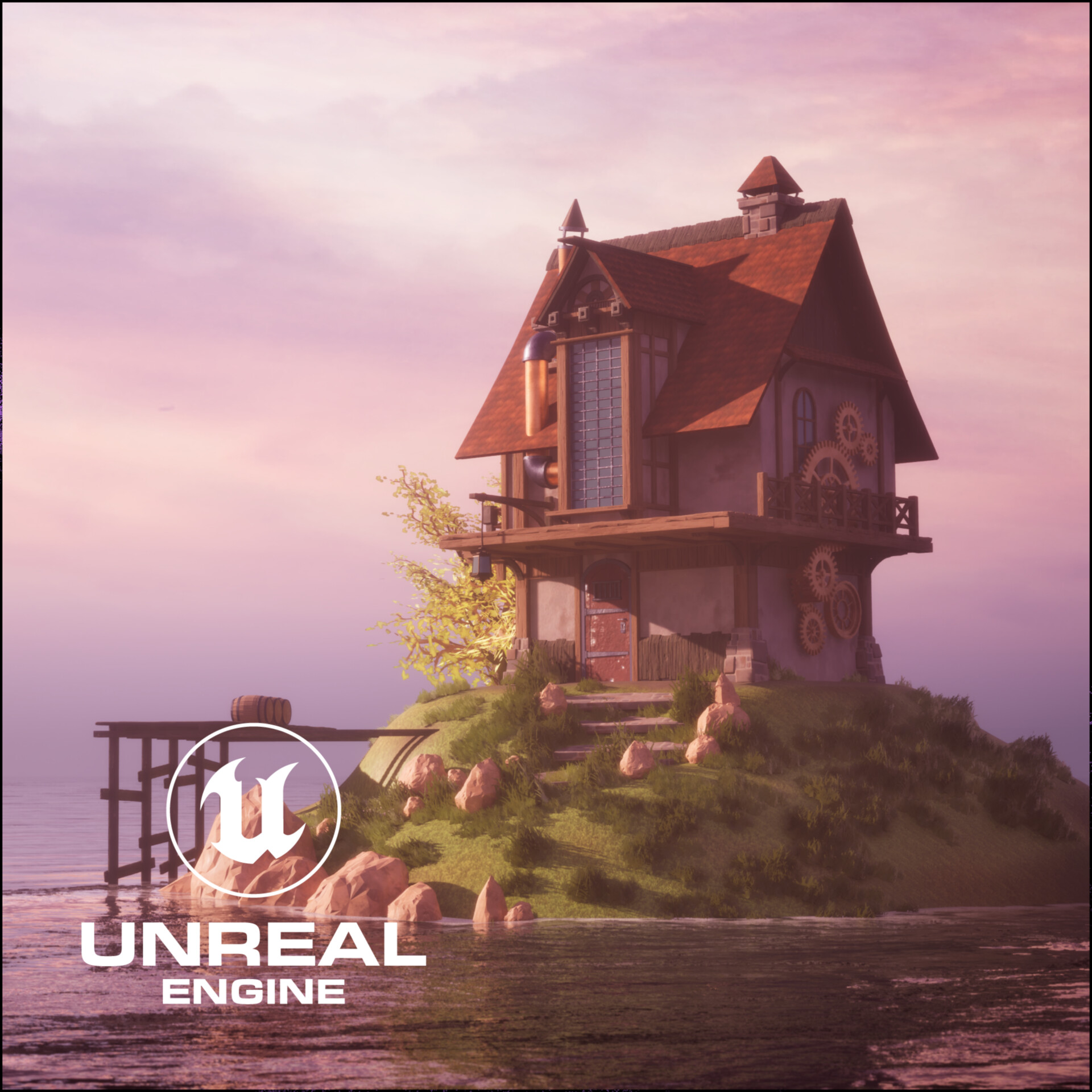 ArtStation - Steampunk Cottage