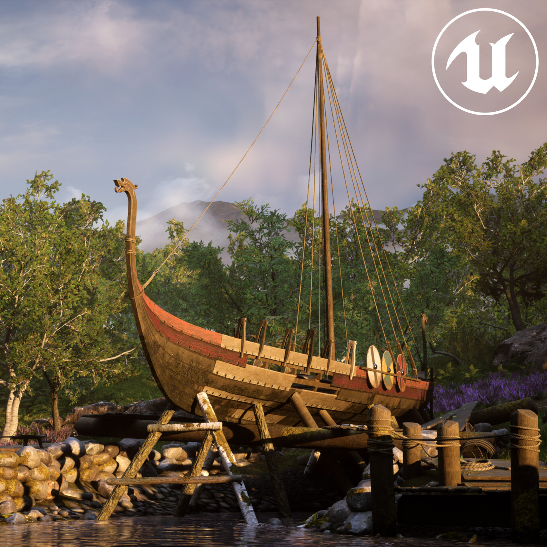 ArtStation - Loch na h-Airde - Viking Harbour