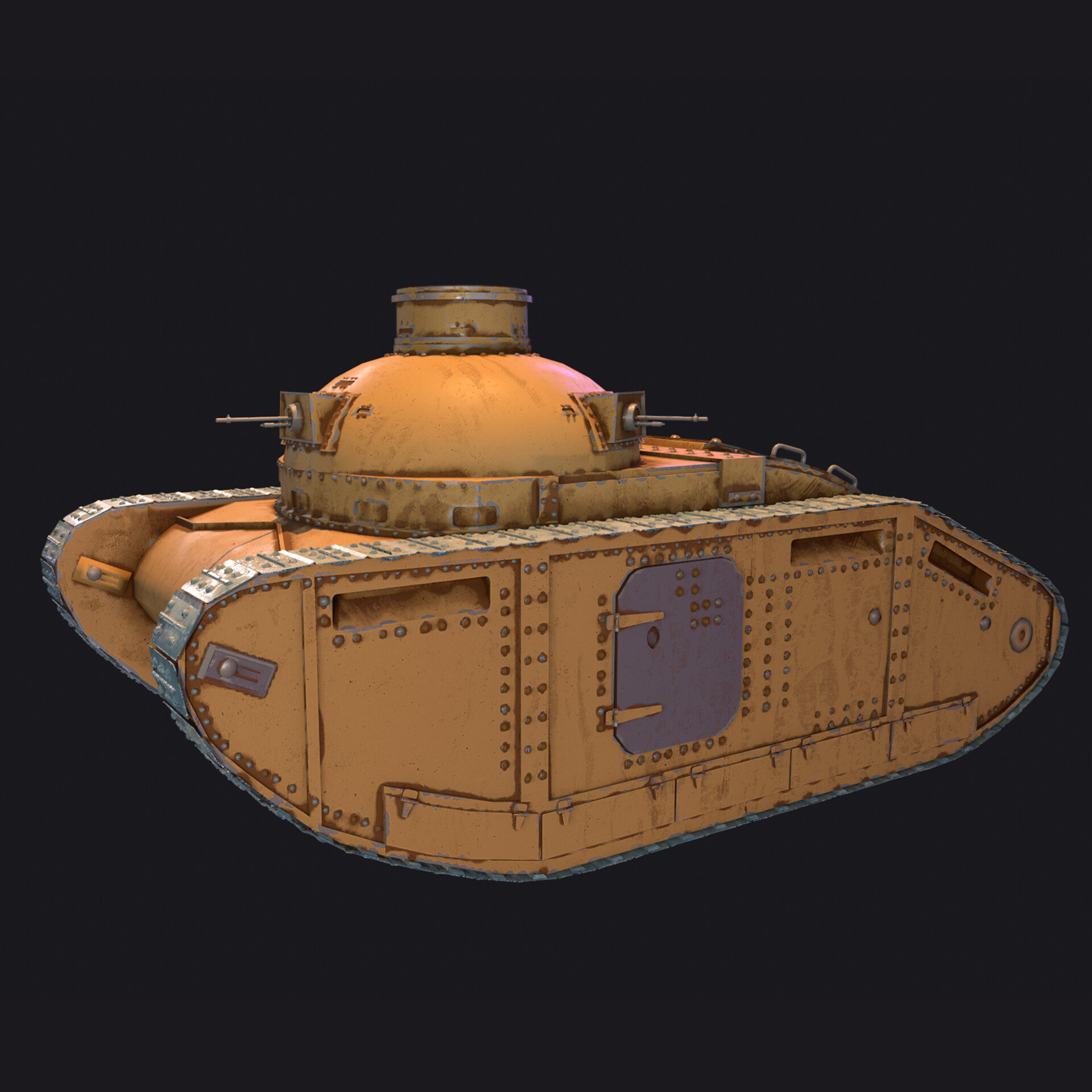 ArtStation - Vickers no.1 tank