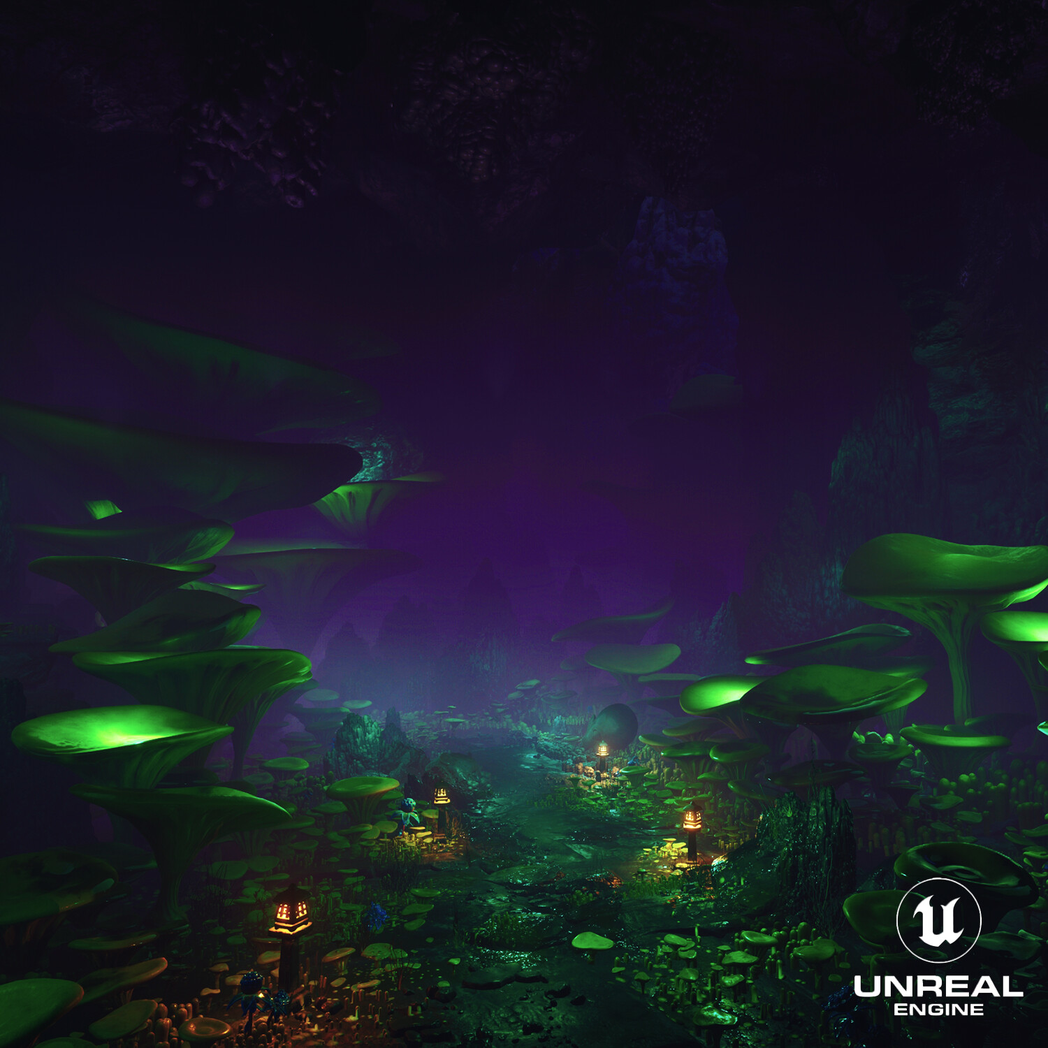 ArtStation - Deep Elder Caves | Re-Lighting