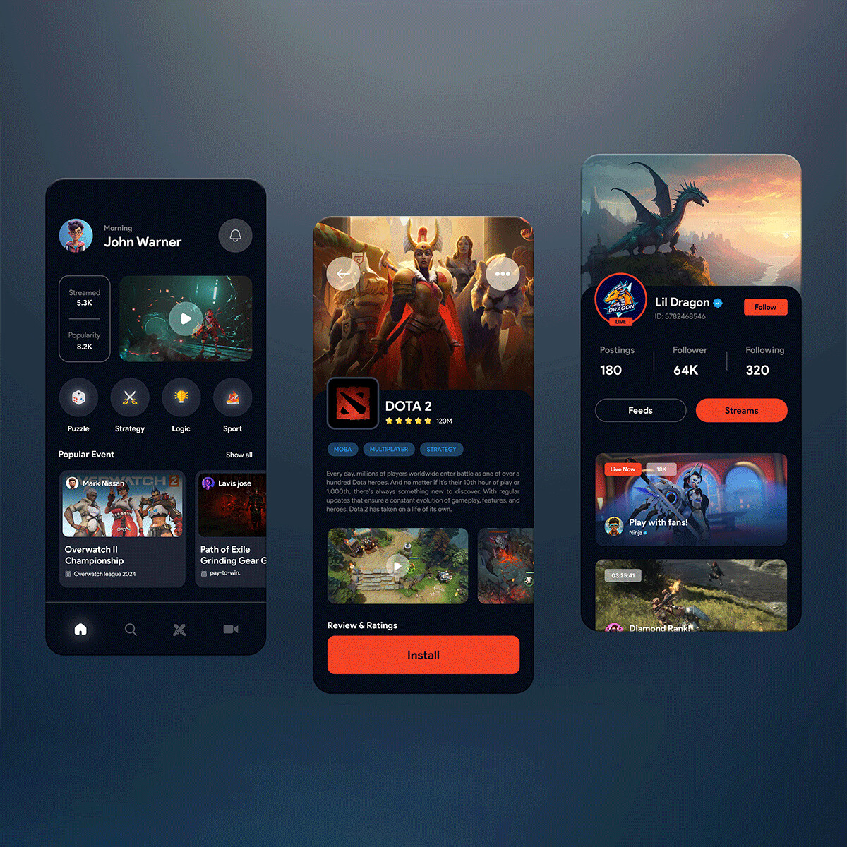 ArtStation - Game Centre UI Kit
