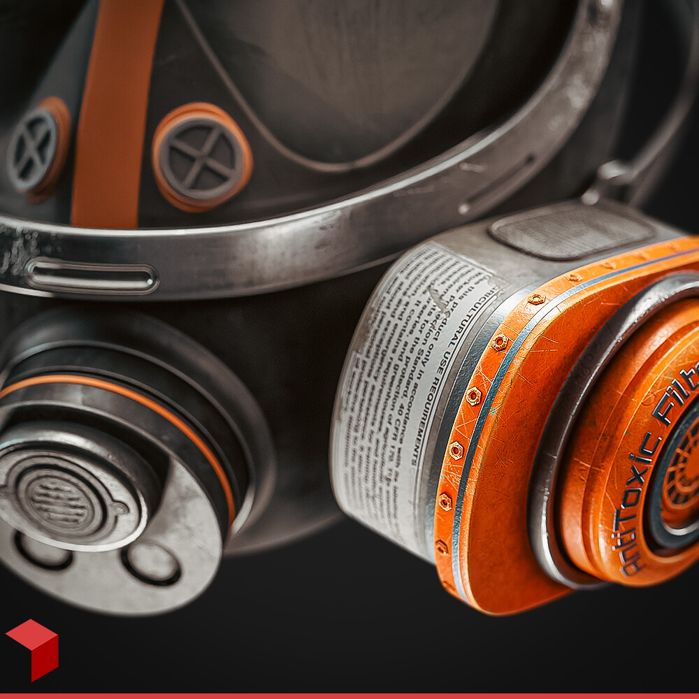 ArtStation - Gas Mask | How To Texture a Gas Mask in Substance Painter