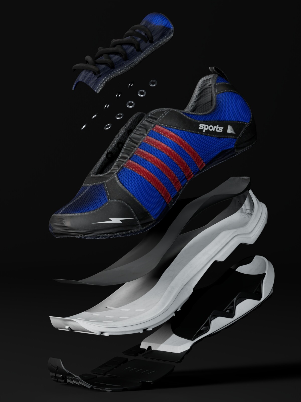 ArtStation - Sports Shoe Model wthsports