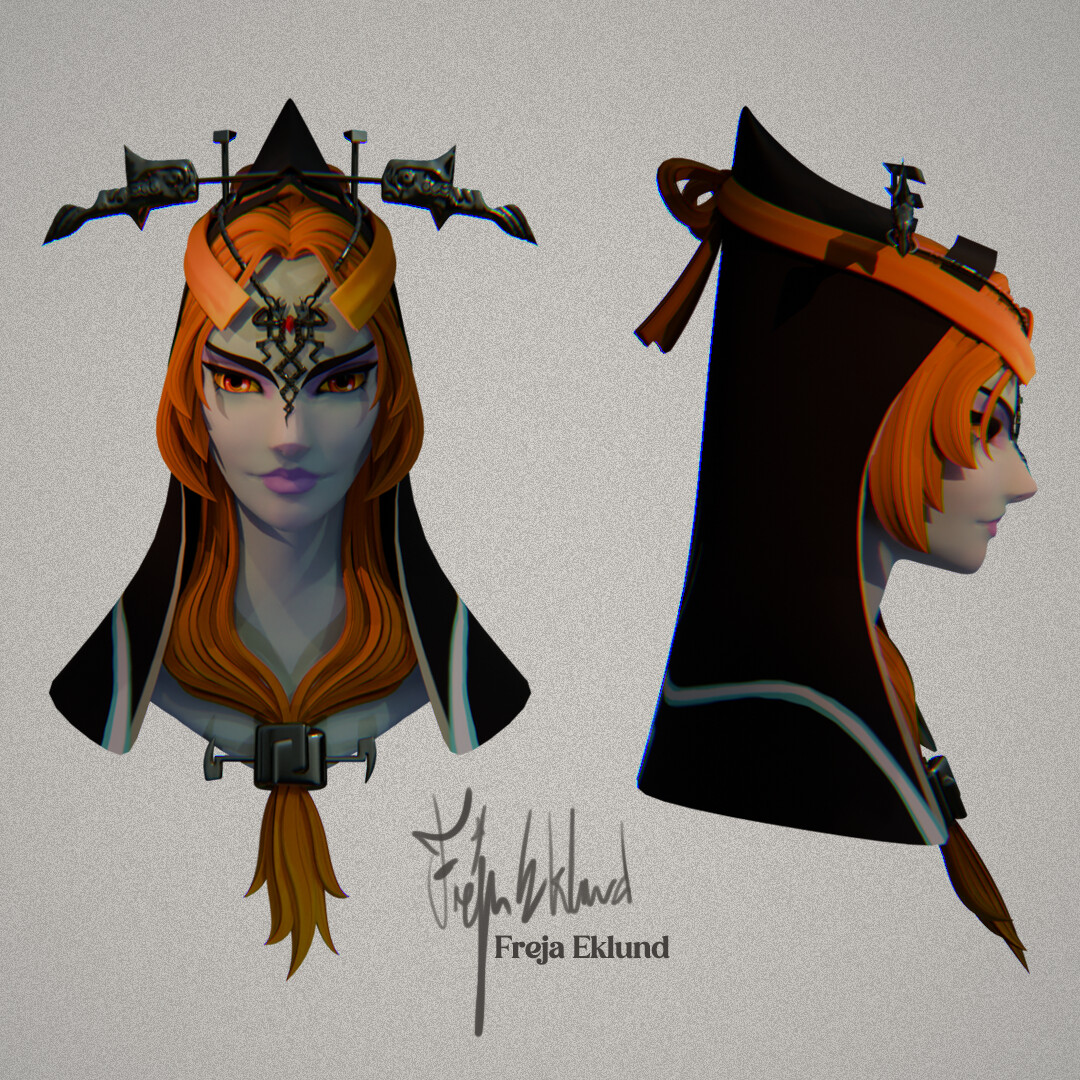 ArtStation - Midna True Form Stylized Bust