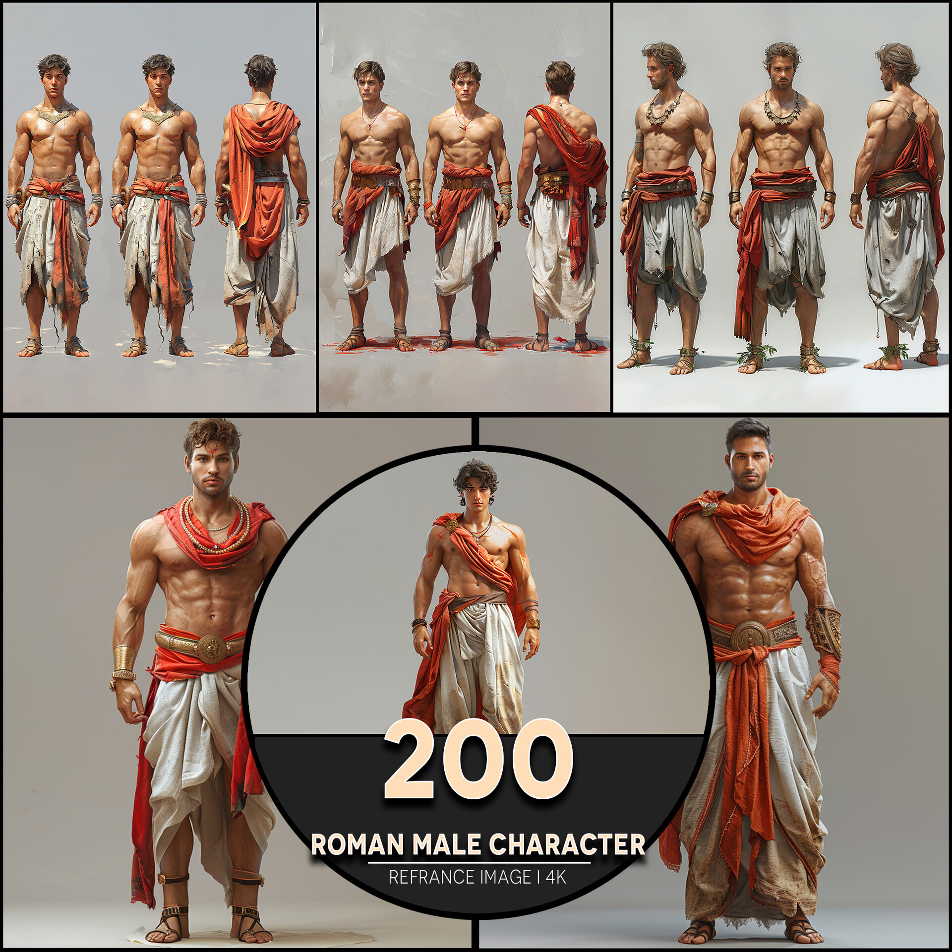 ArtStation - Roman Male Character 4K Reference/Concept Images