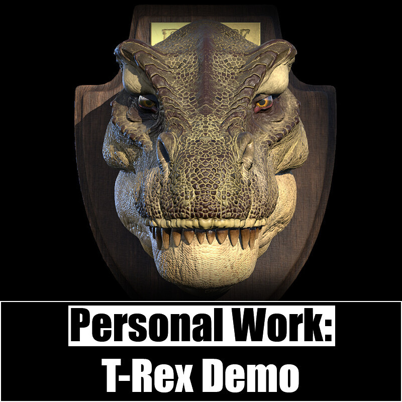 ArtStation - Creature Art: Mounted Rex