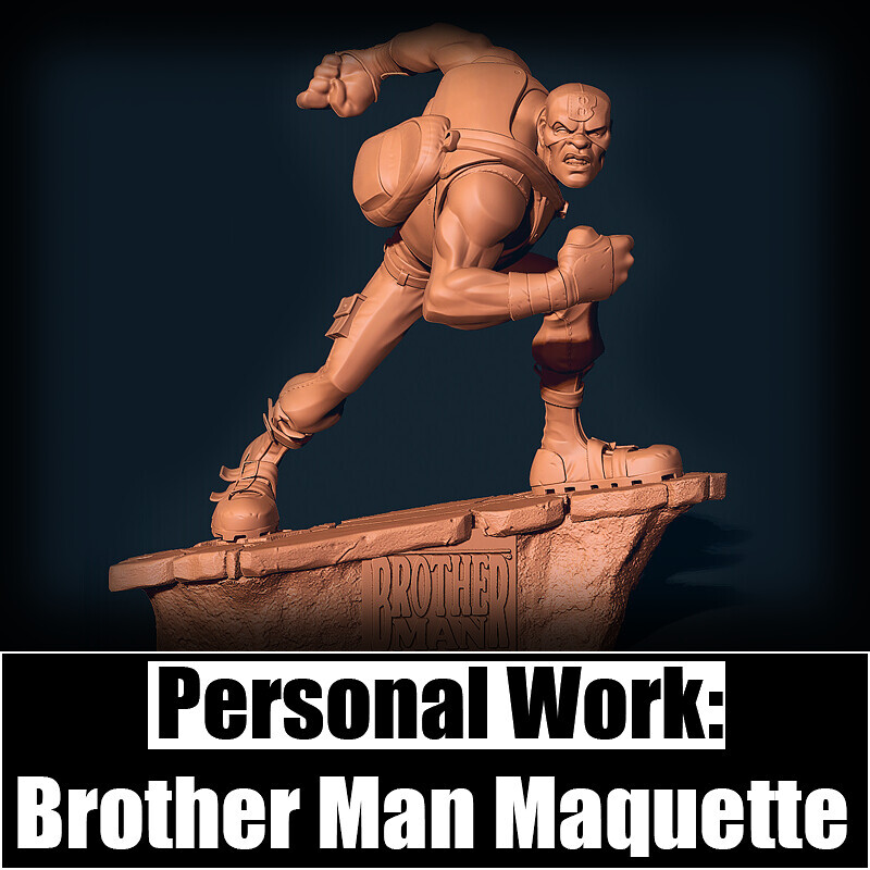 ArtStation - Concept Art (3D): Brother Man with process