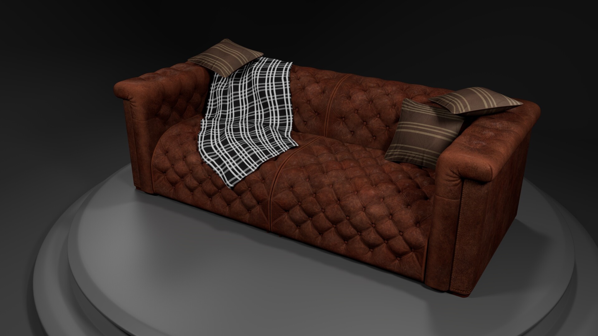 ArtStation - Leather Sofa ( Game Art )
