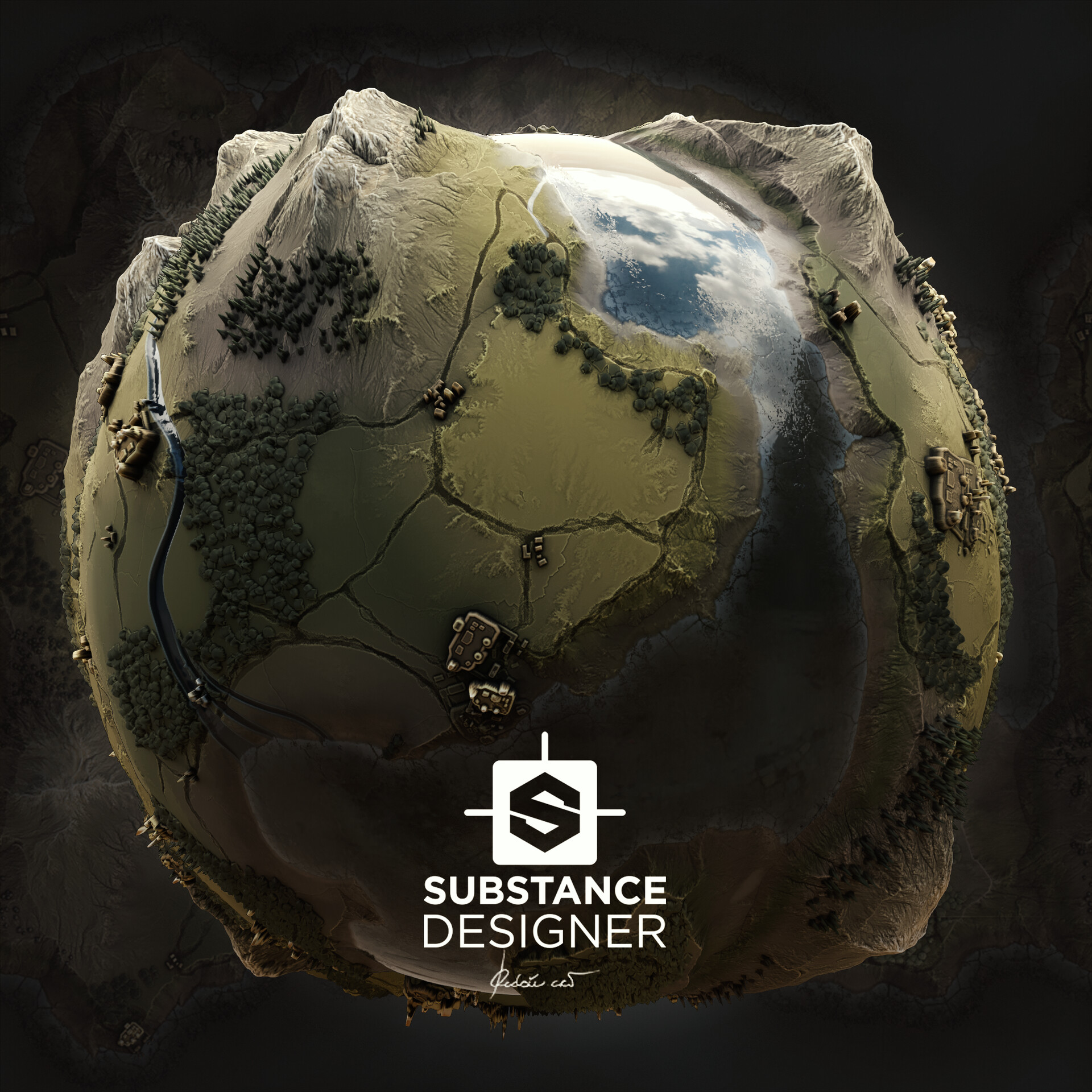 ArtStation - Procedural Map Generator in Substance Designer