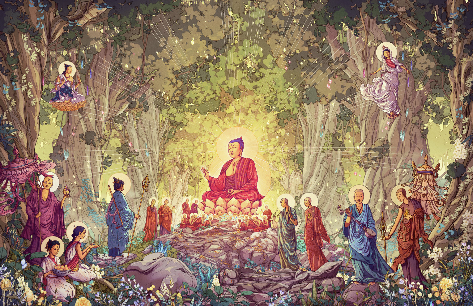 ArtStation - Pure Land Amitabha