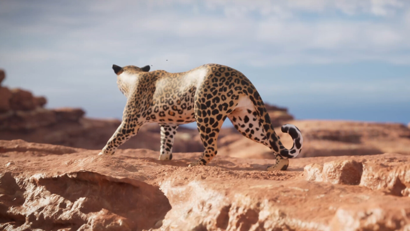 ArtStation - Leopard walk