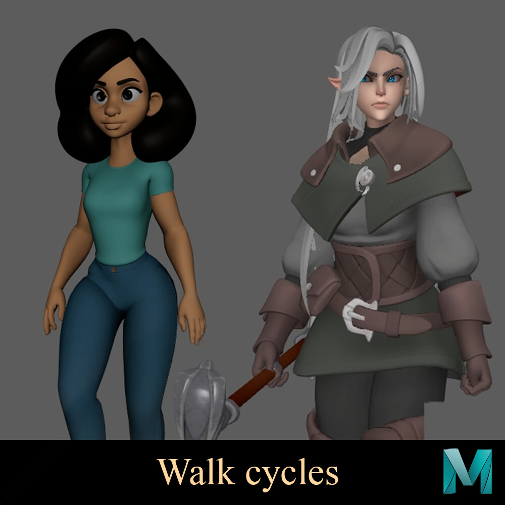 ArtStation - Walk cycles
