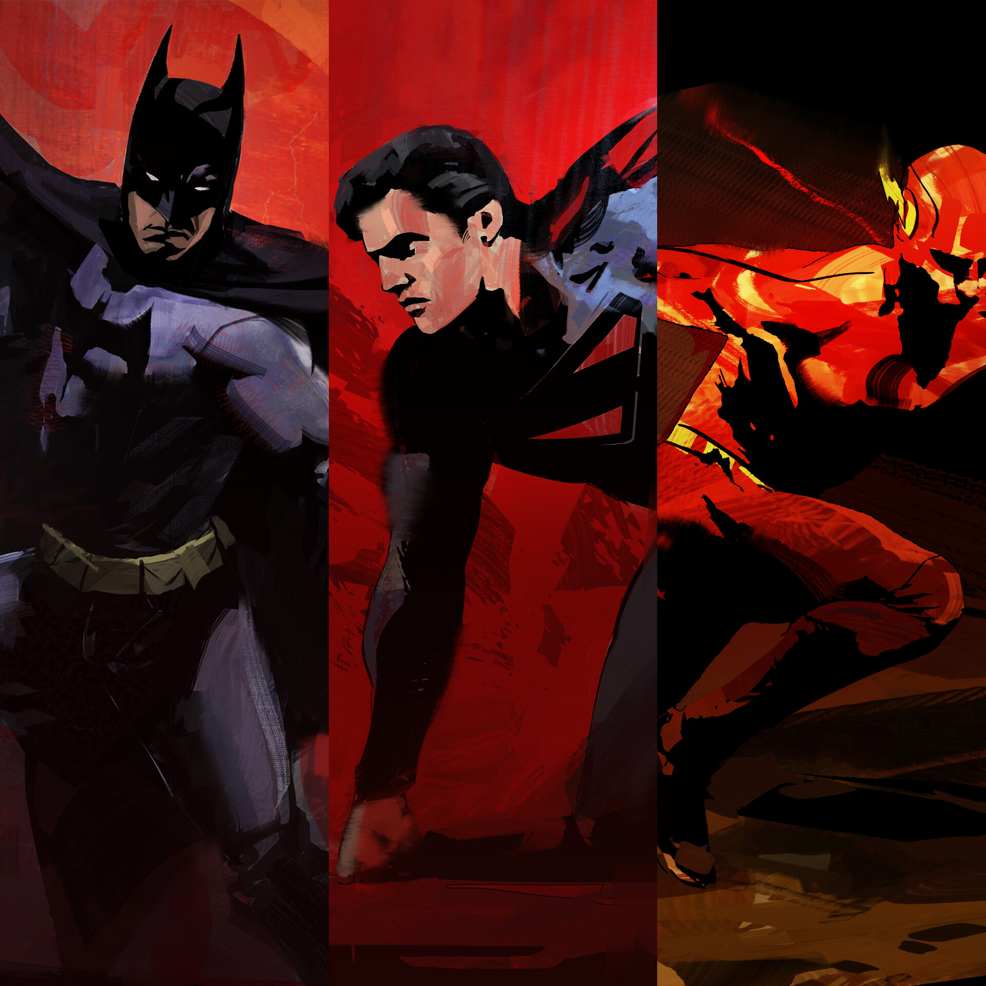 ArtStation - BATMAN, SUPERMAN, THE FLASH