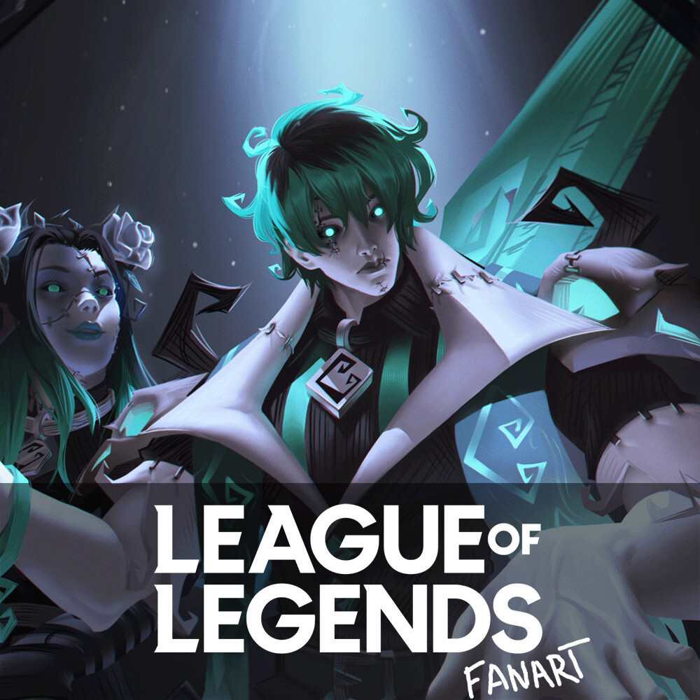ArtStation - Fright Night Aphelios - League of Legends Fan skin Splash Art