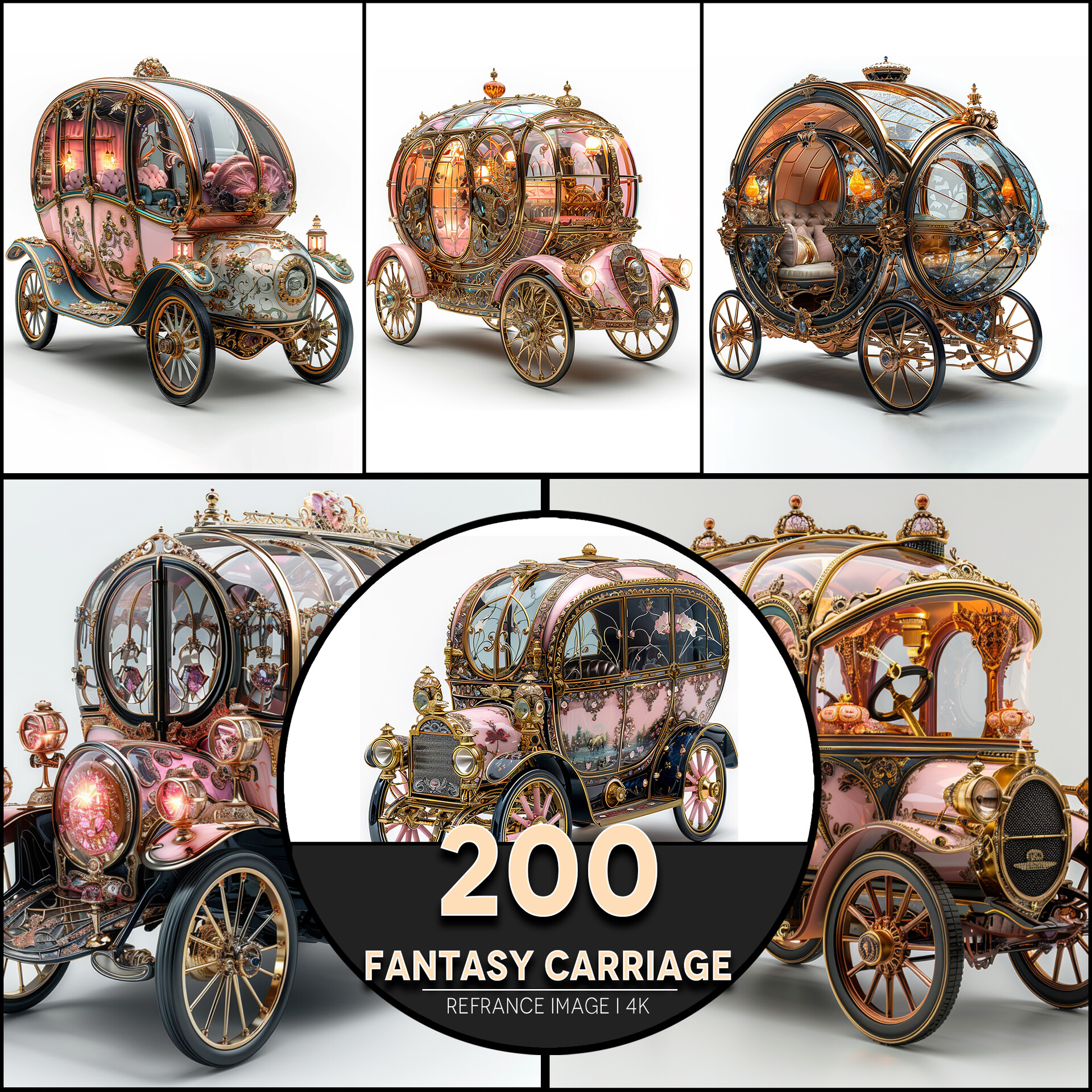 ArtStation - Fantasy Carriage 4K Reference/Concept Images
