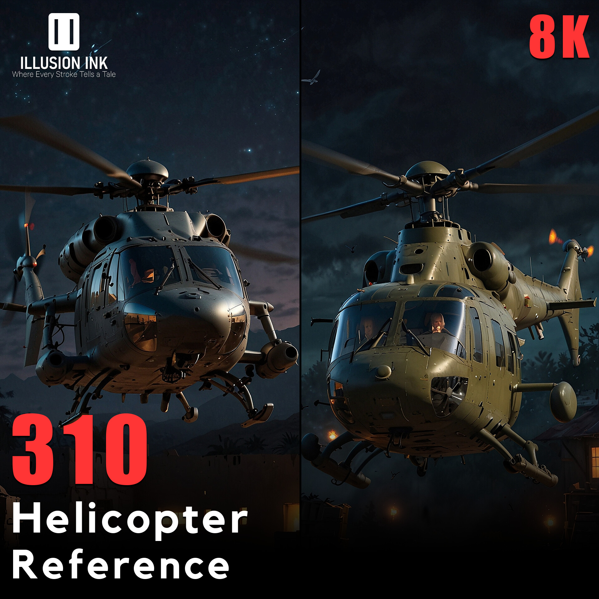 ArtStation - 310 Helicopter Reference Images | 8K