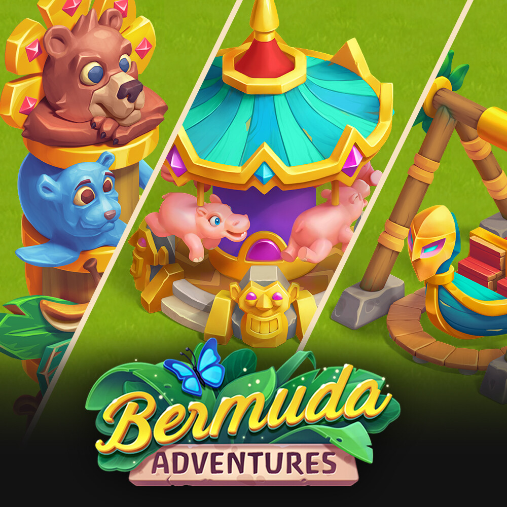 ArtStation - Bermuda Adventures | Upgradeable objects (Part 2)