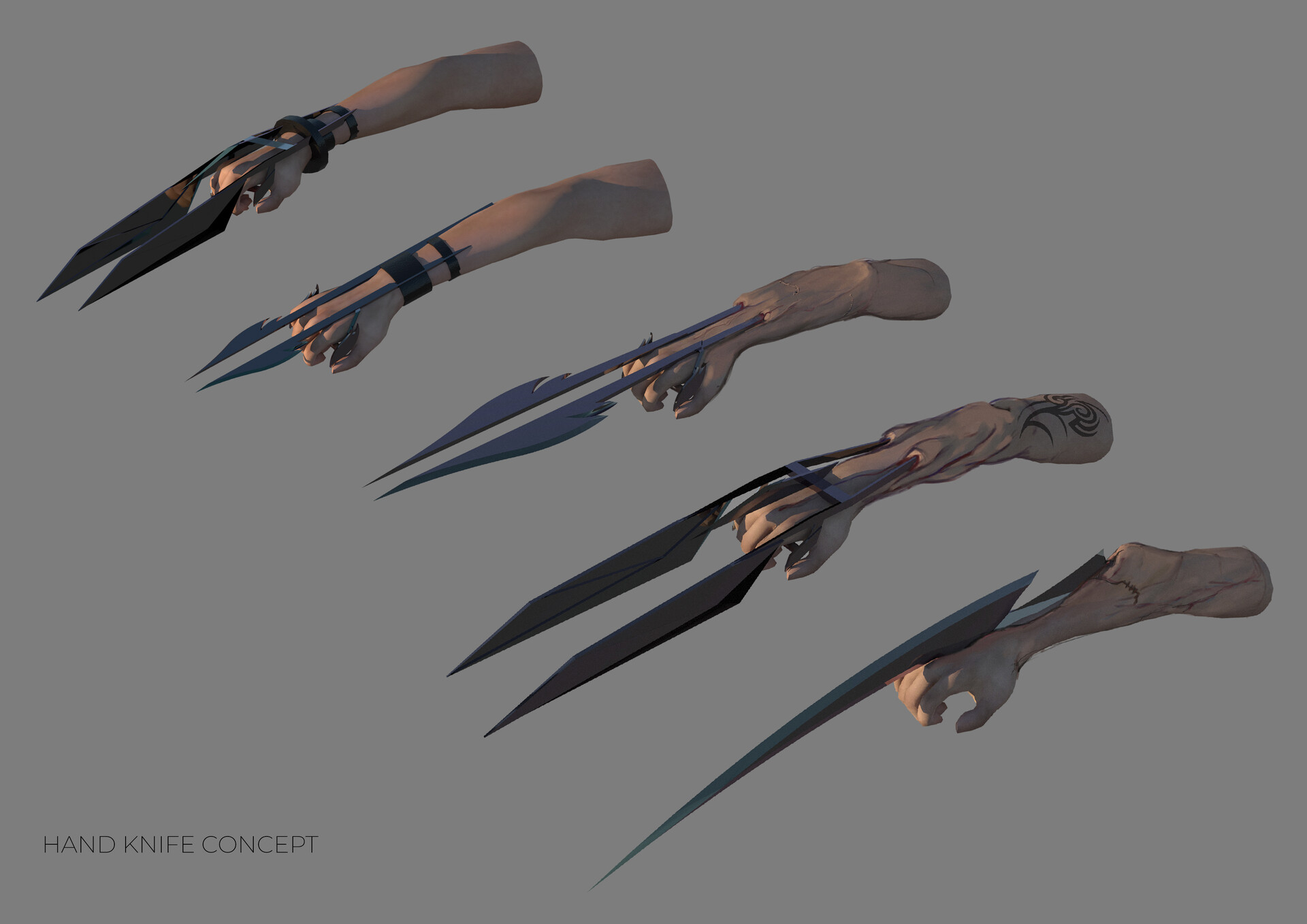 ArtStation - Hand knives concept