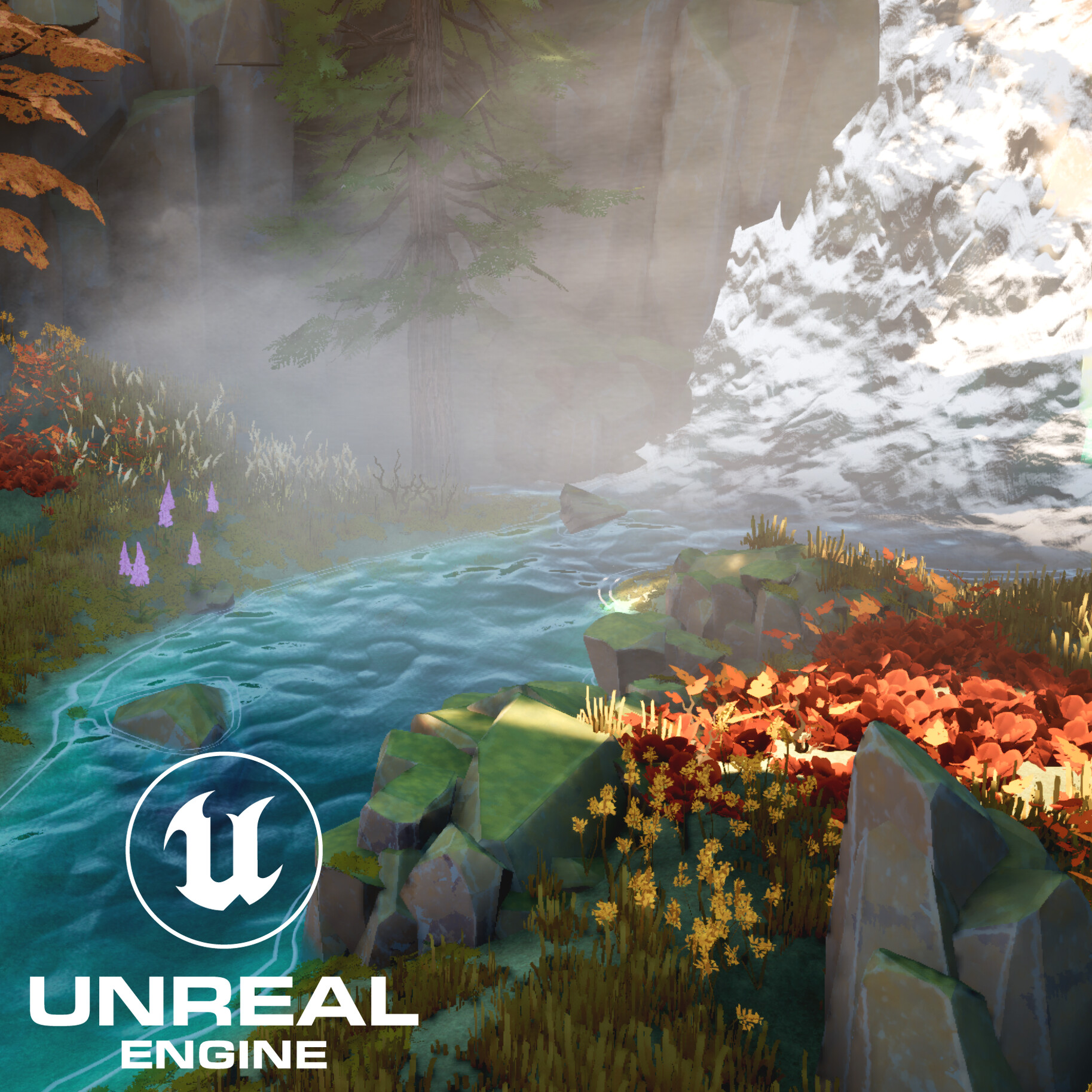 ArtStation - River and Waterfall material and shader | Unreal Engine 5