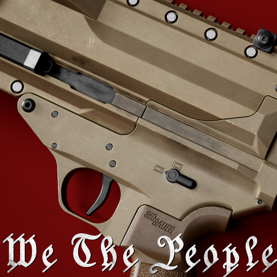 ArtStation - Sig Sauer M250 Light Machine Gun