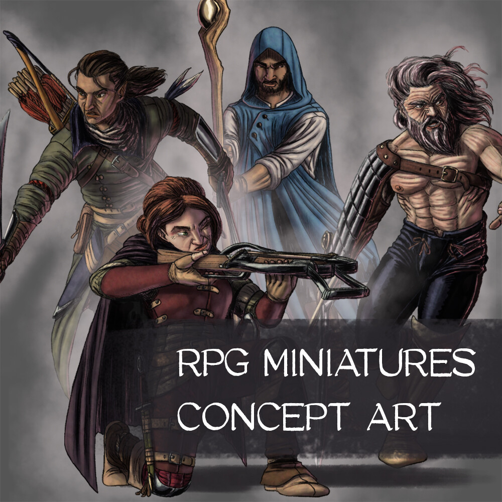 ArtStation - RPG Miniatures Concept Art