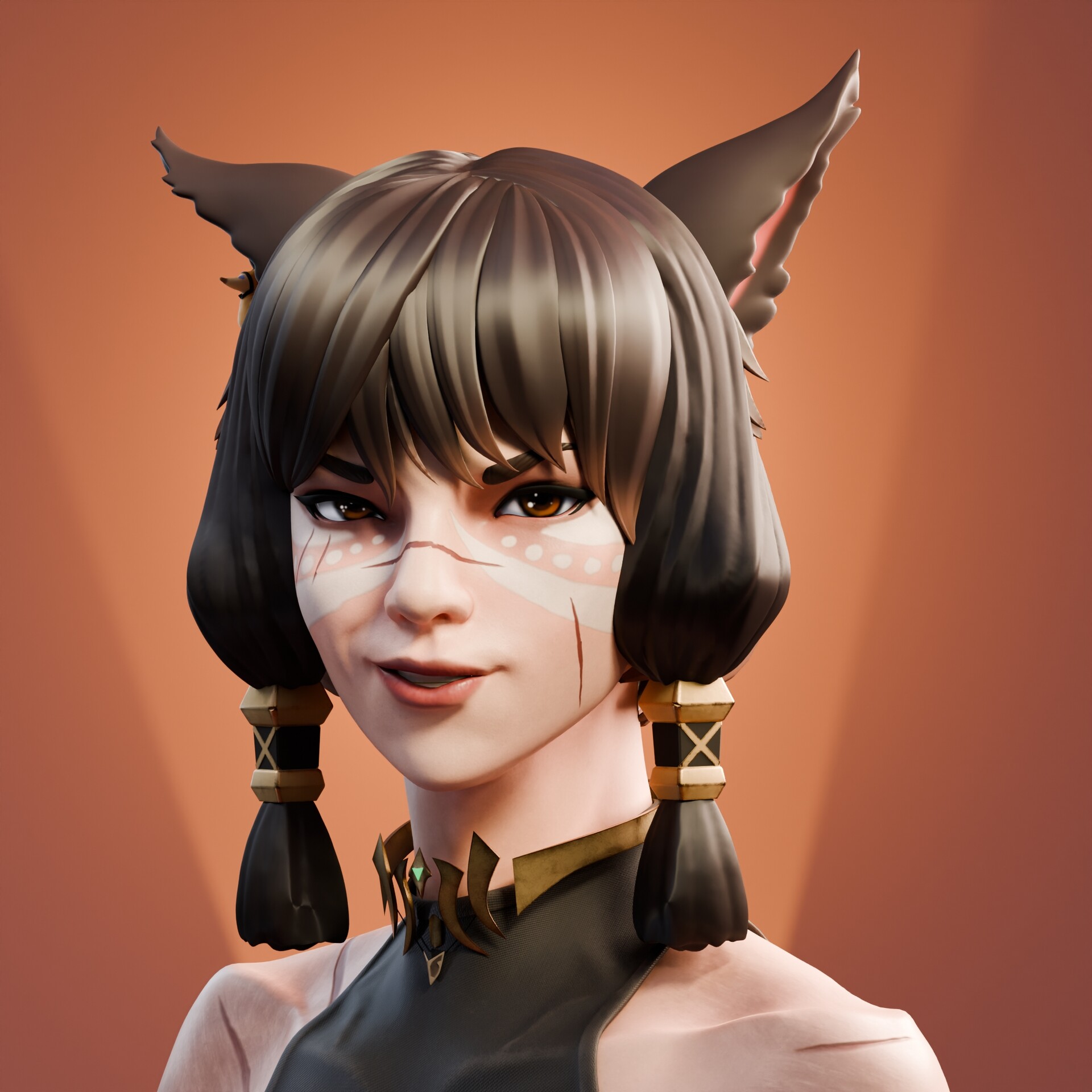 ArtStation - Final Fantasy Character Bust