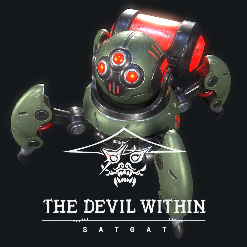 ArtStation - The Devil Within Metal AI Robot