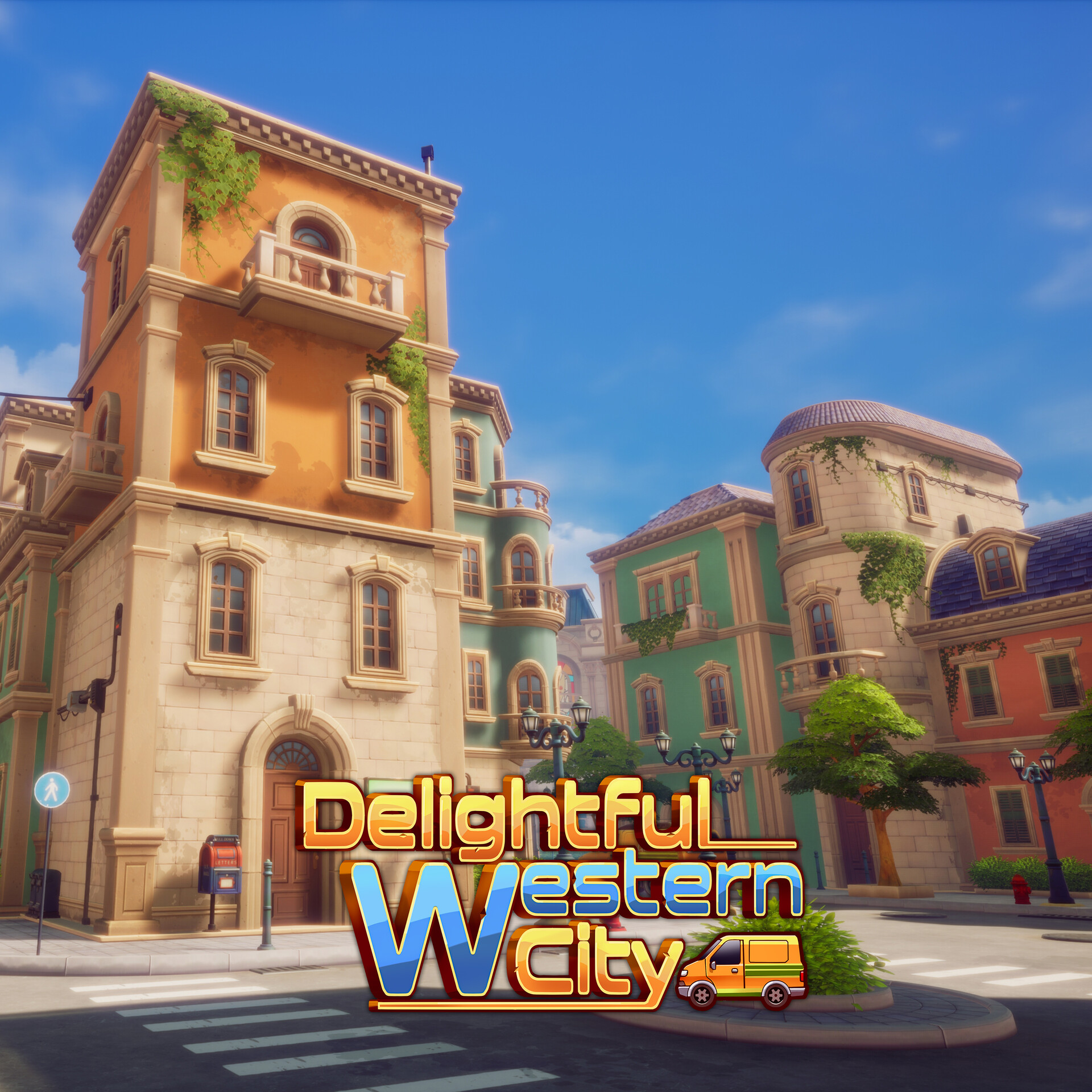 ArtStation - Stylized PBR 3D Environment - Delightful Western City ...